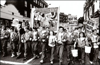 March 1990 anti-poll tax demonstration - Socialist Party