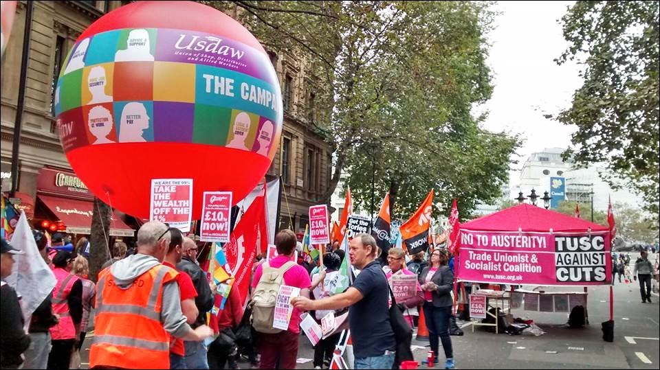 TUC 'Britain needs a pay rise' demo - Socialist Party