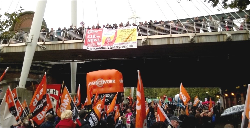 TUC 'Britain needs a pay rise' demo - Socialist Party