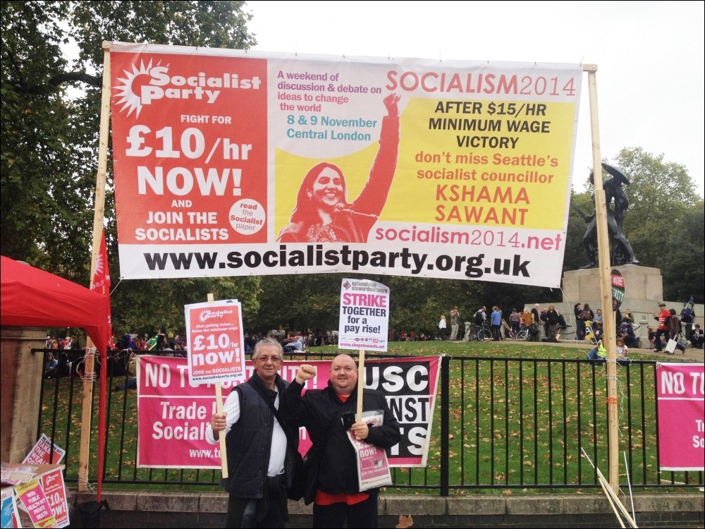 TUC 'Britain needs a pay rise' demo - Socialist Party