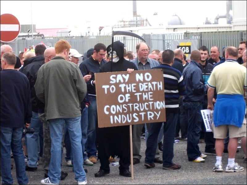 Construction workers defending jobs and conditions - Socialist Party