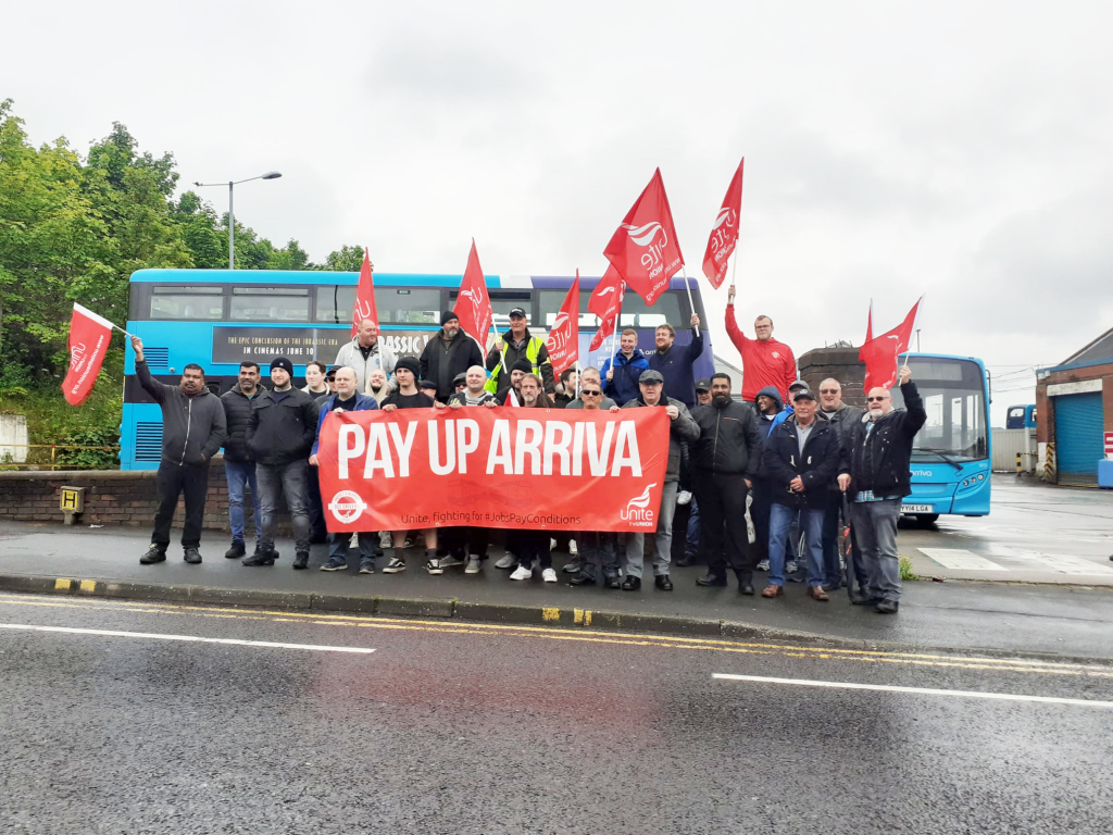 Unite Arriva Yorkshire strike solid - Socialist Party