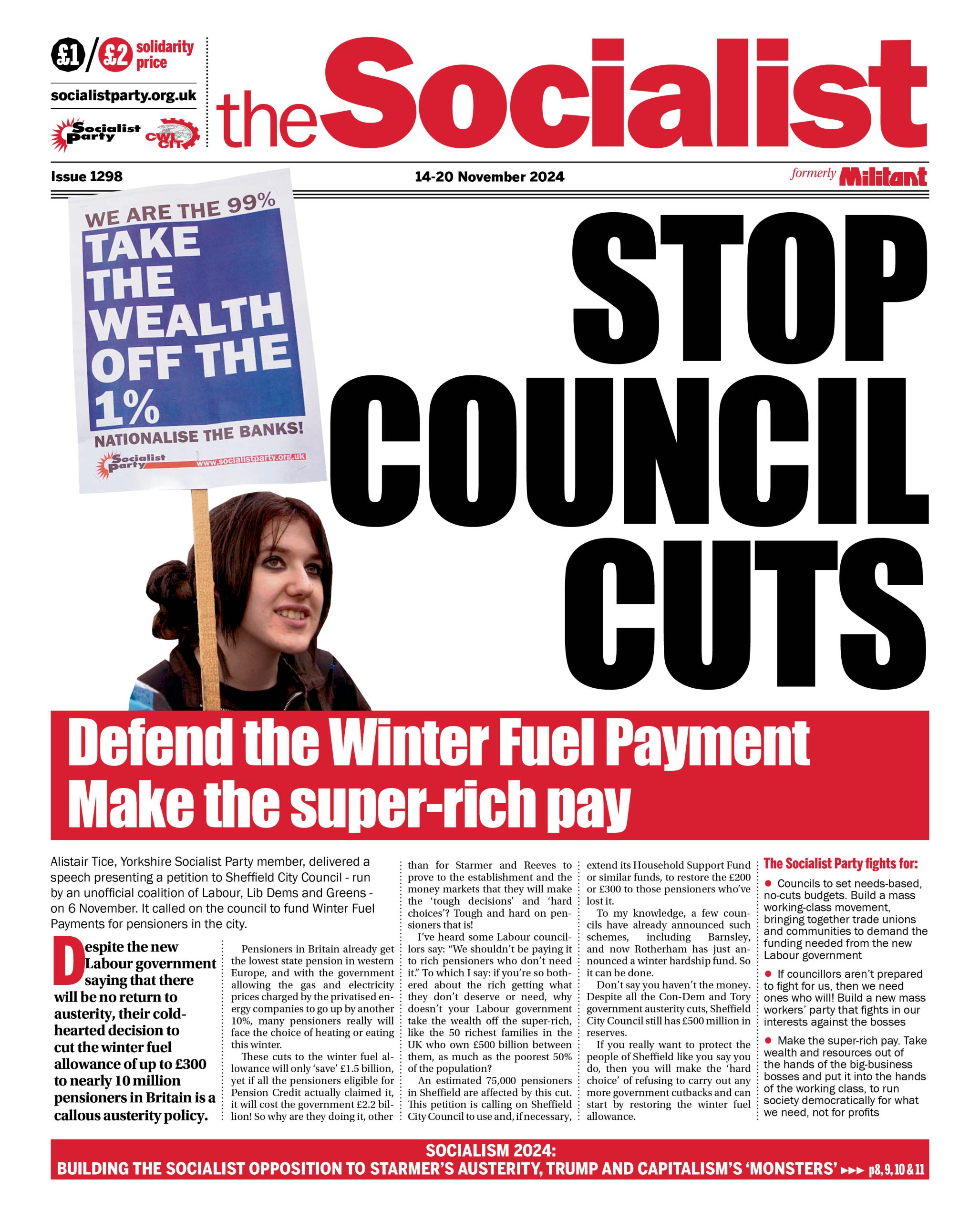 The Socialist issue 1298 - Socialist Party