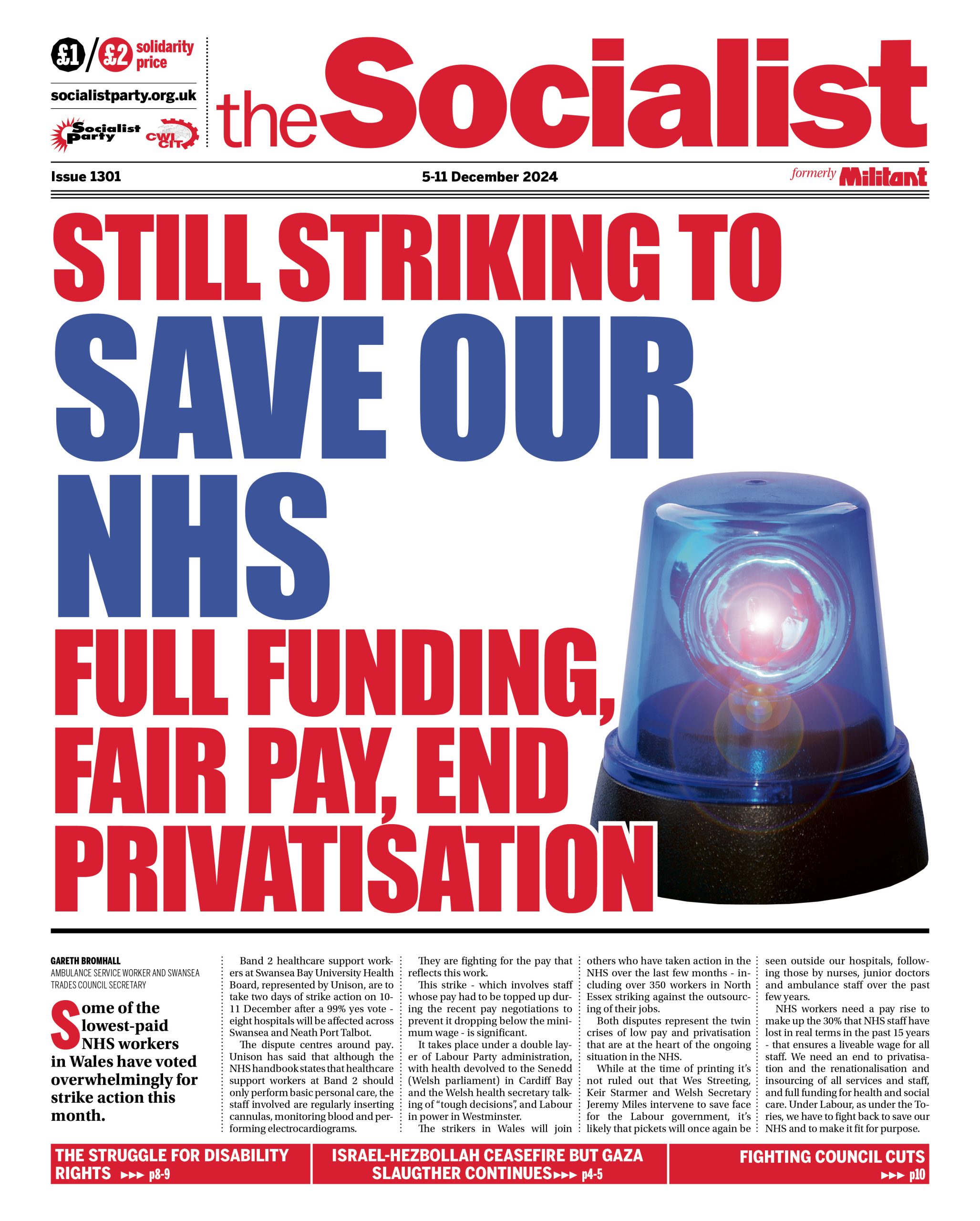 Still striking to save our NHS - Socialist Party