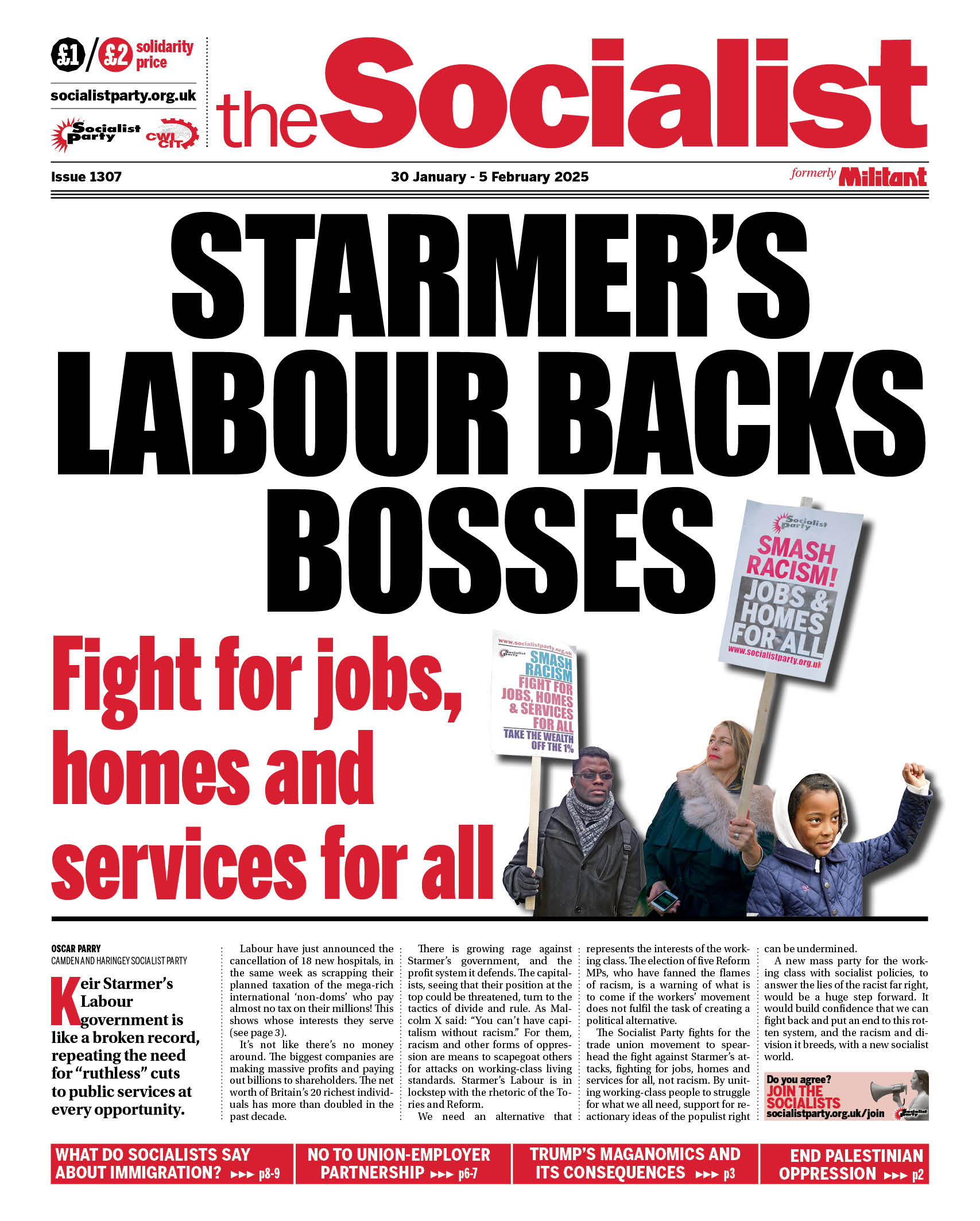 Starmer’s Labour backs bosses, Fight for jobs, homes and services for ...