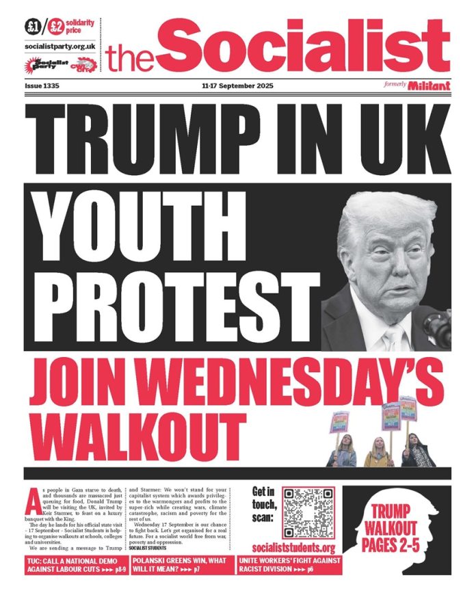 17 September: Youth walkout against Trump - Socialist Party