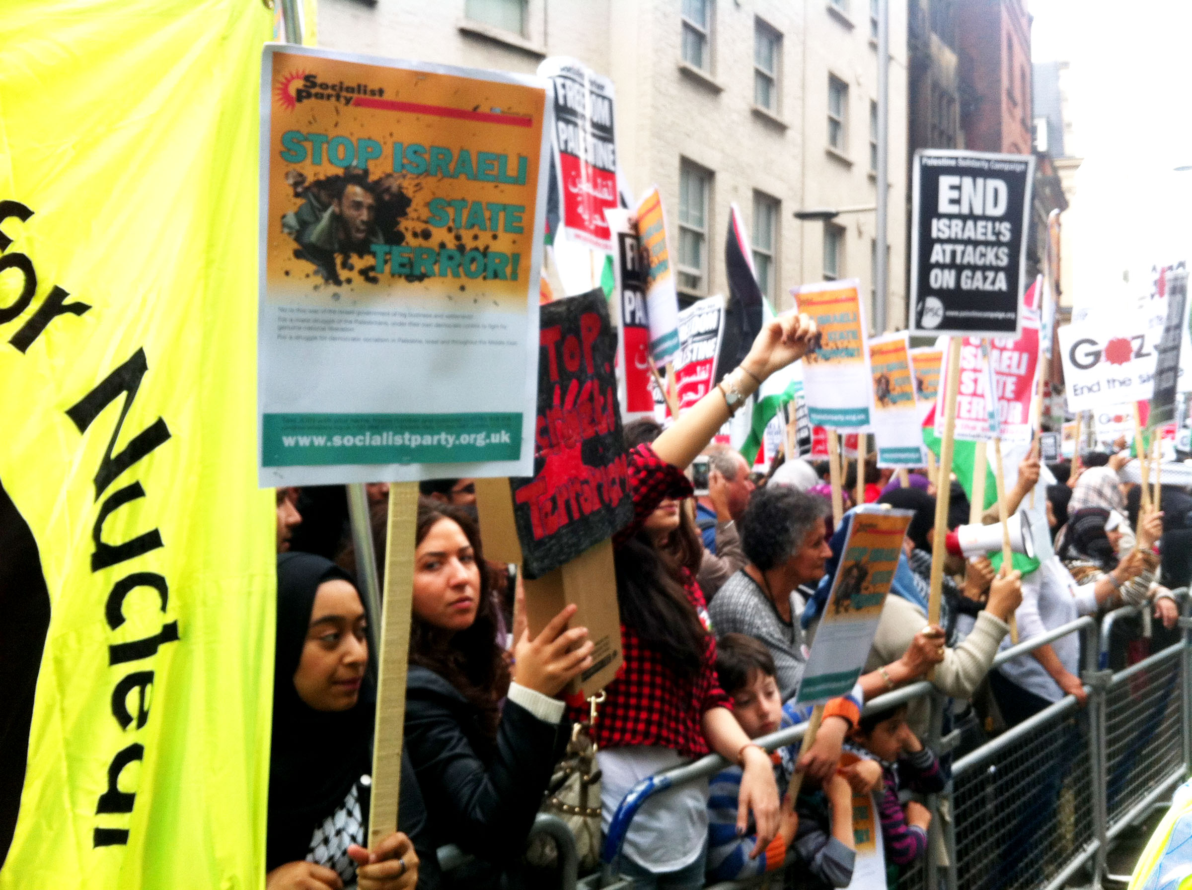 Solidarity protests against Israeli state terror - Socialist Party