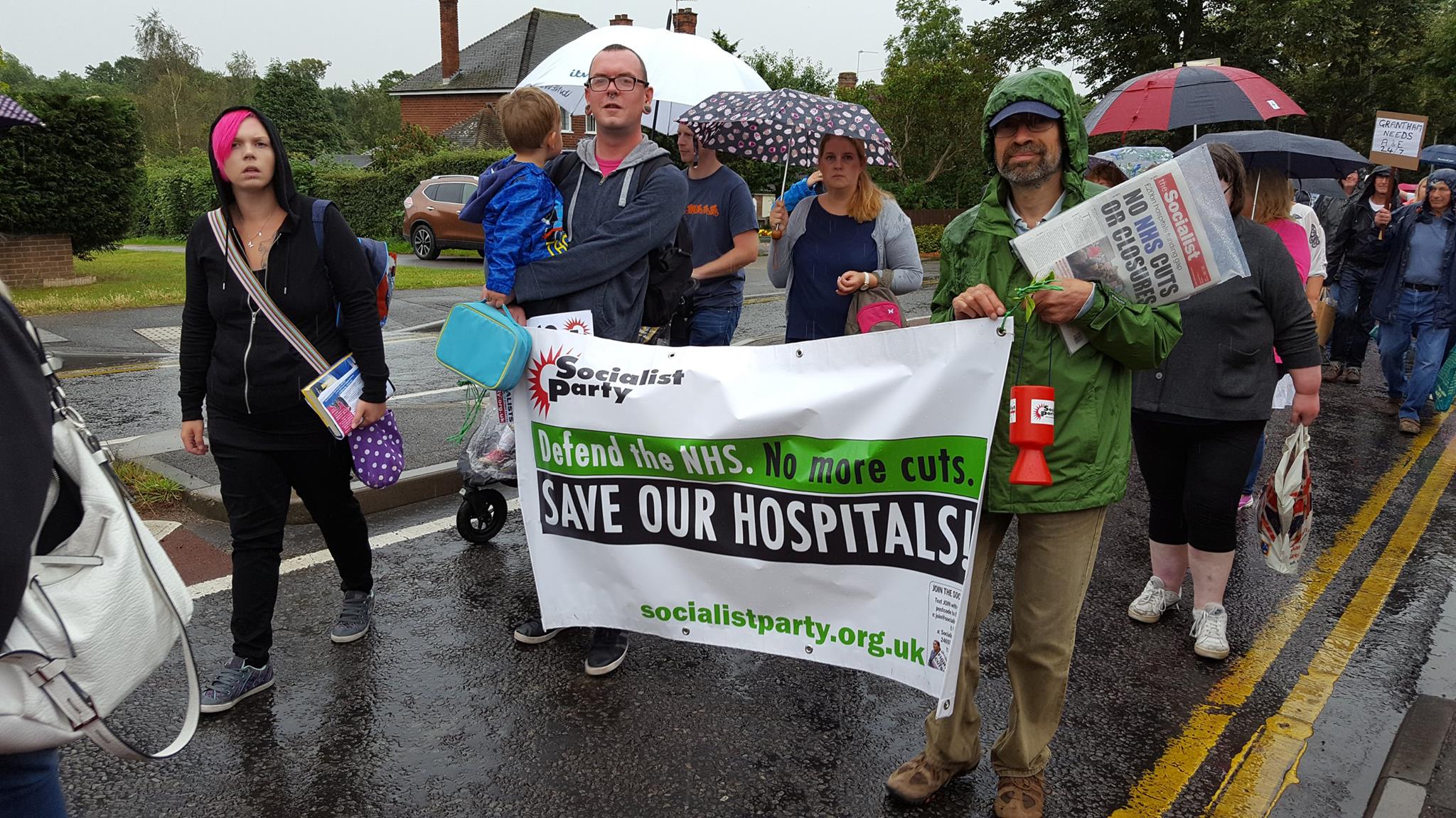 On the march against 'life and death' NHS cuts - Socialist Party